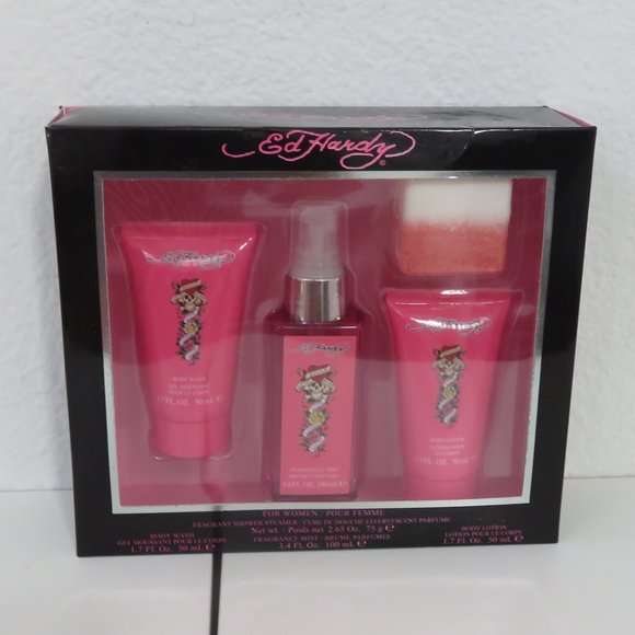 Ed Hardy | Bath & Body | Ed Hardy For Women 4pc Gift Set | Poshmark